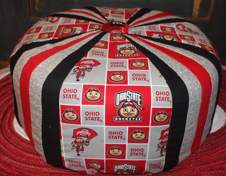 Ohio State Buckeyes Tuffett | Stitch by Stitch Quilting